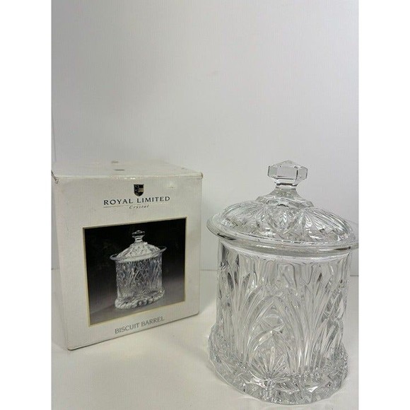 Royal Limited | Dining | Crystal Royal Limited Crystal Biscuit Barrel ...
